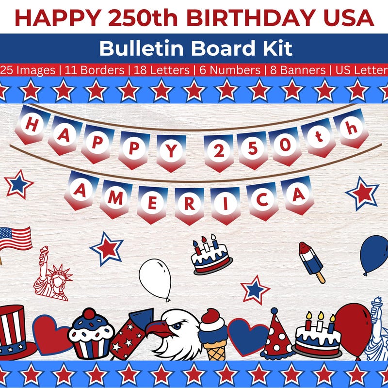 250th Birthday for America Decorations - Etsy