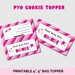 Rainbow Stripes PYO Cookie Treat Bag Topper, Paint Your Own Cookie ...