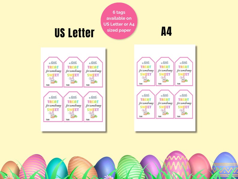 Easter Gift Tag, Some Bunny Sweet Gift Tag, Easter Treat Tags for ...