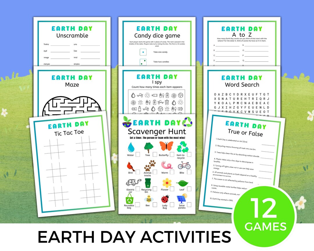 Earth Day Activity Pack for Kid, Earth Day Worksheet and Coloring Pages ...