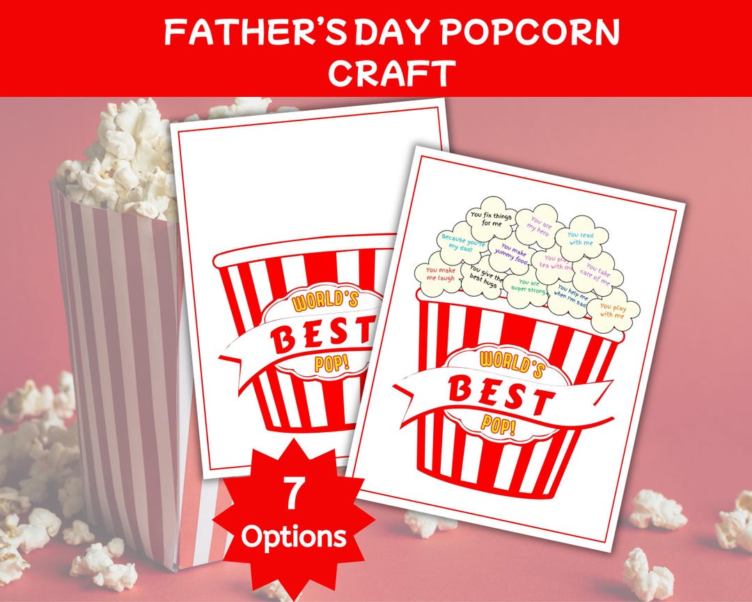 Popcorn Craft for Fathers Day, Best Pop Fathers Day Gift, All About My ...