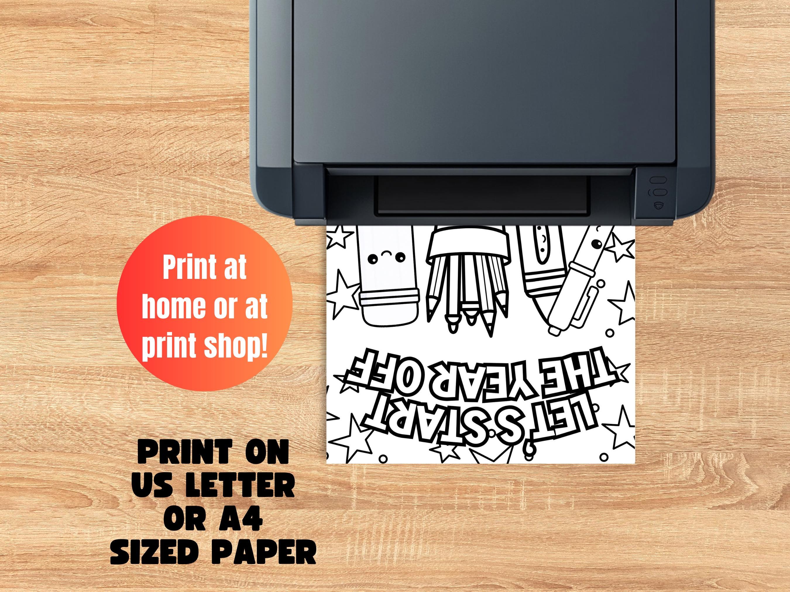 Back to School Coloring Pages for Kids Printable, First Day of School ...