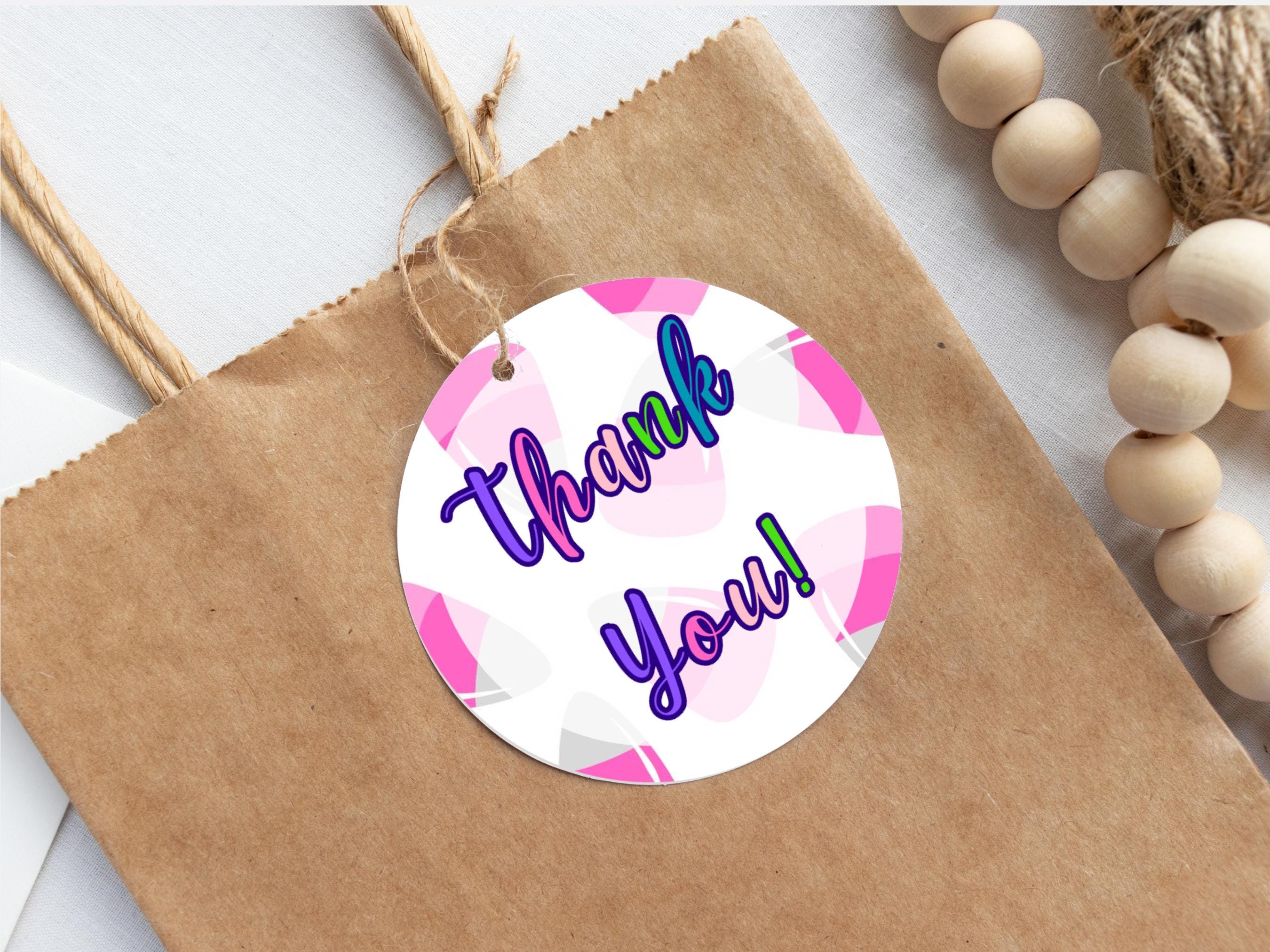 Pink Round Sweet as Candy Corn Cookie Gift Treat Bag Tag Topper Card ...