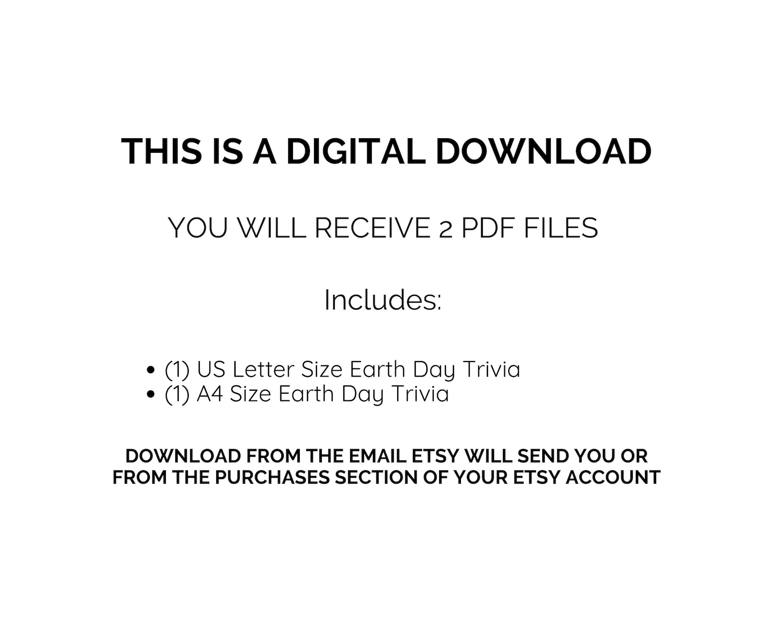 Earth Day Trivia Game Printable, Earth Day Quiz for Kid, Educational ...
