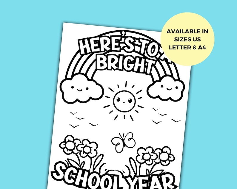 Back to School Coloring Pages for Kids Printable, First Day of School ...