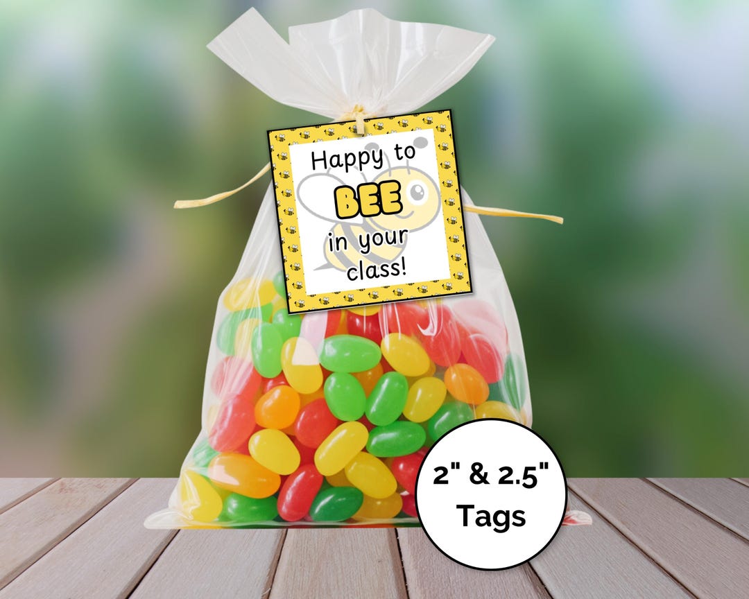 Happy to Bee in Your Class Gift Tag Printable, Teacher Appreciation ...