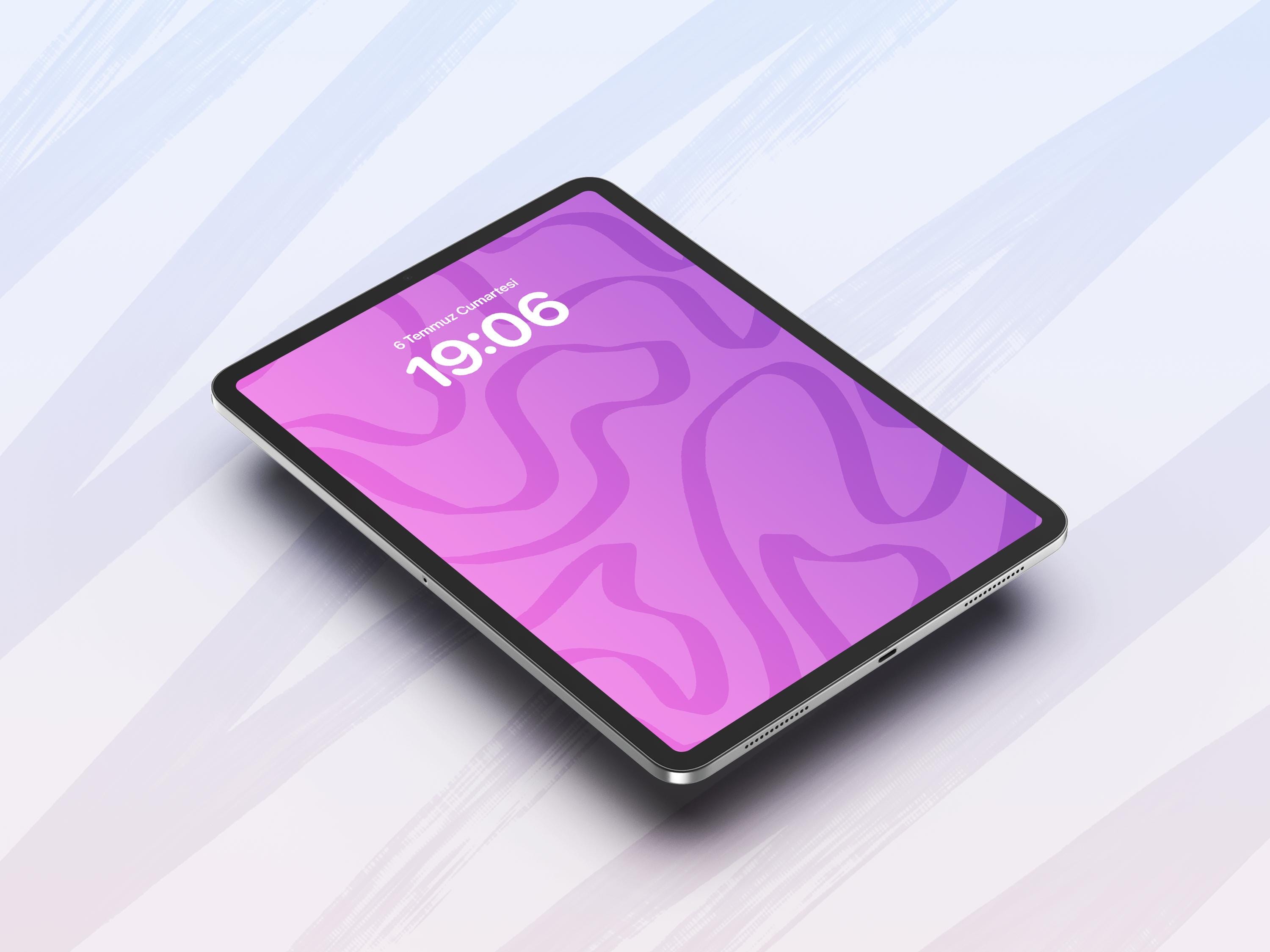 Gradient Background Wallpaper for iPad | Aesthetic Handdrawing 6 ...