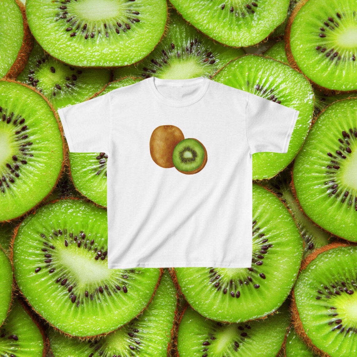 Kiwi Baby Tee, Vintage Fruit T-shirt, Fruit Graphic, Y2k Baby Tee, 90s ...