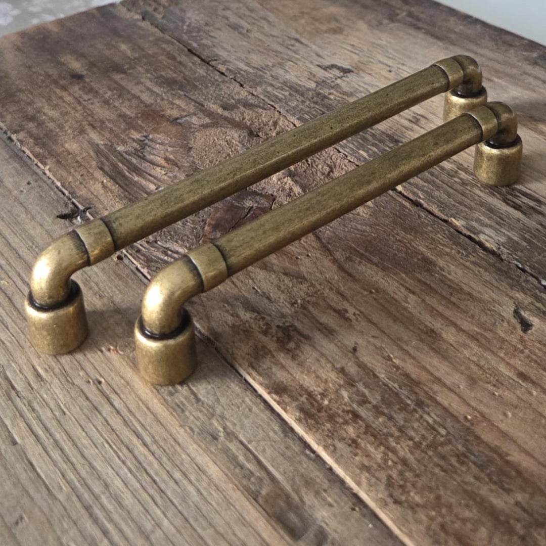 Antique Brass Drawer Pulls 3-3/4