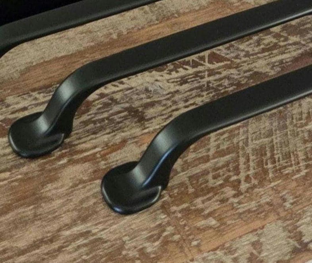 Retro Italian Drawer Pulls | Matte Black Cabinet Pulls and Knobs ...