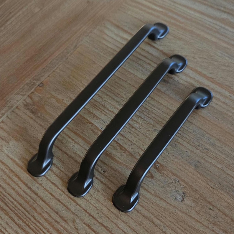 Retro Italian Drawer Pulls | Matte Black Cabinet Pulls and Knobs ...