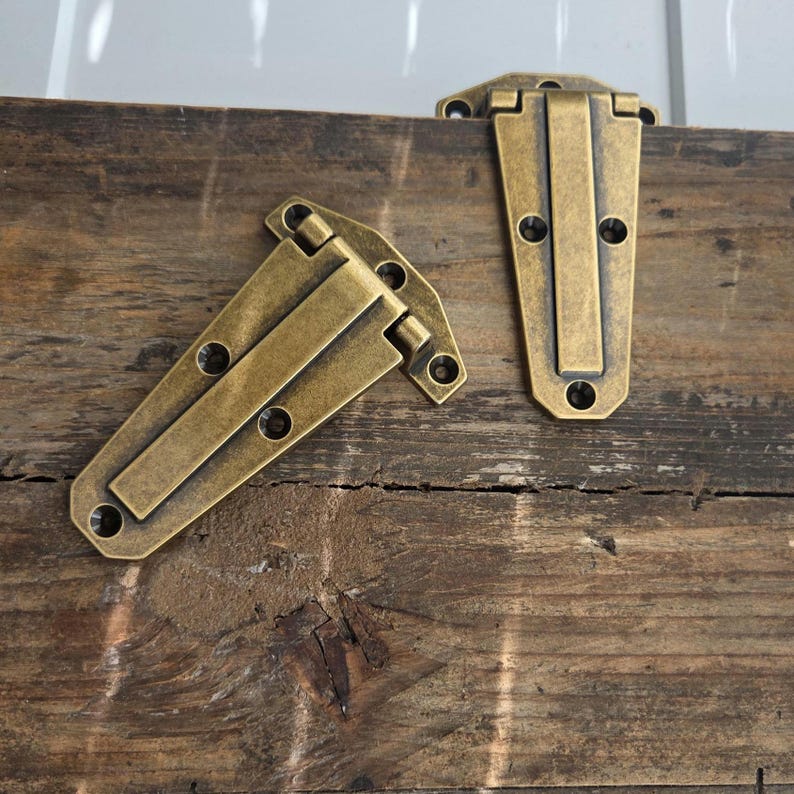 Rustic Antique Brass Decorative T-hinge | Italian Farmhouse Cabinet ...