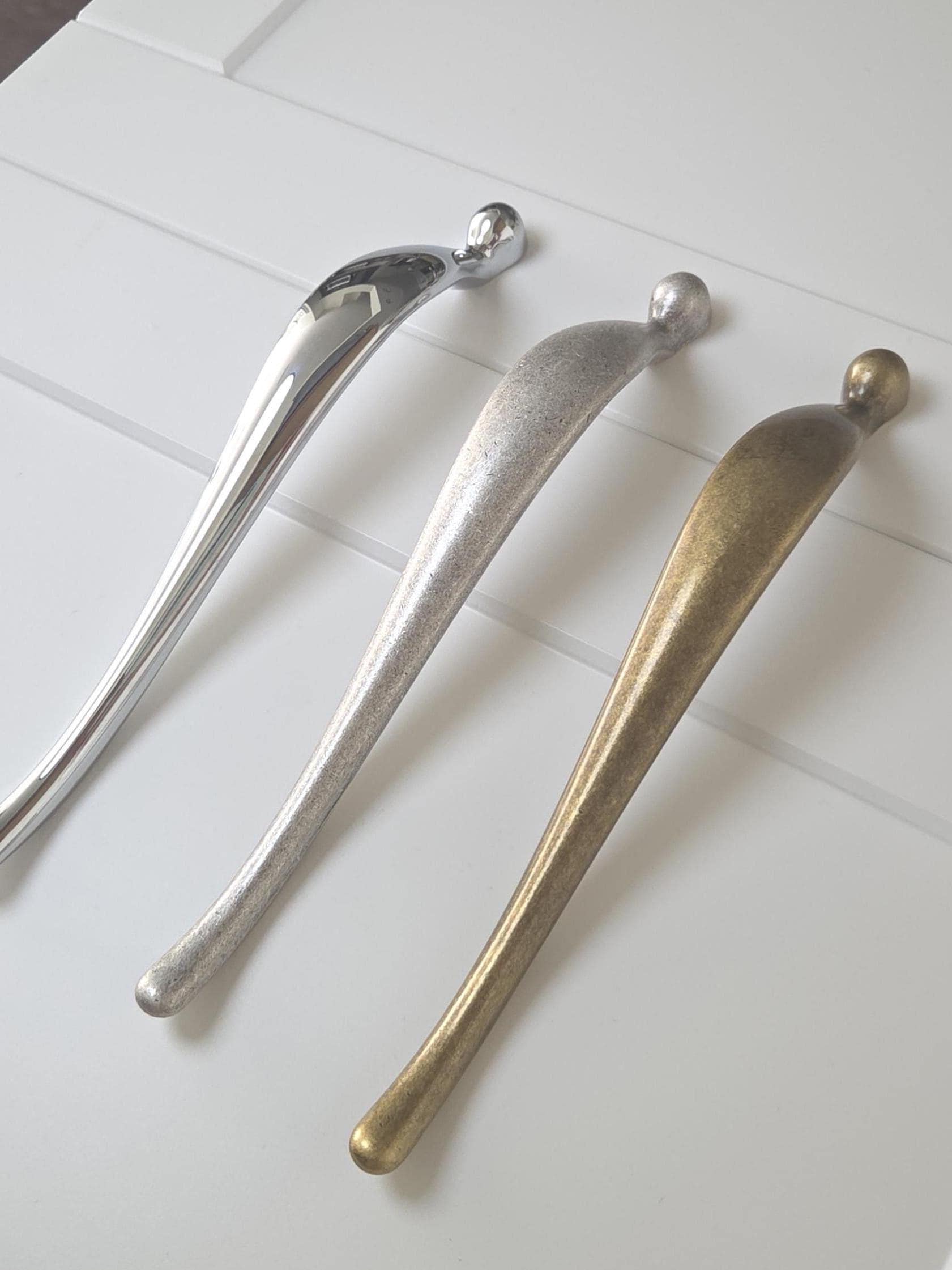 Italian Modern Antique Brass Cabinet Pull: Vertical Barn Door Handle - Etsy