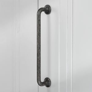 Italian Rustic Black Iron Cabinet Pulls and Knobs: Farmhouse Hardware ...