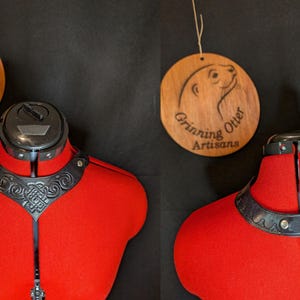 Leather Neck Torc, Torque. Choker, Neckband, Necklet. Handmade, Full ...