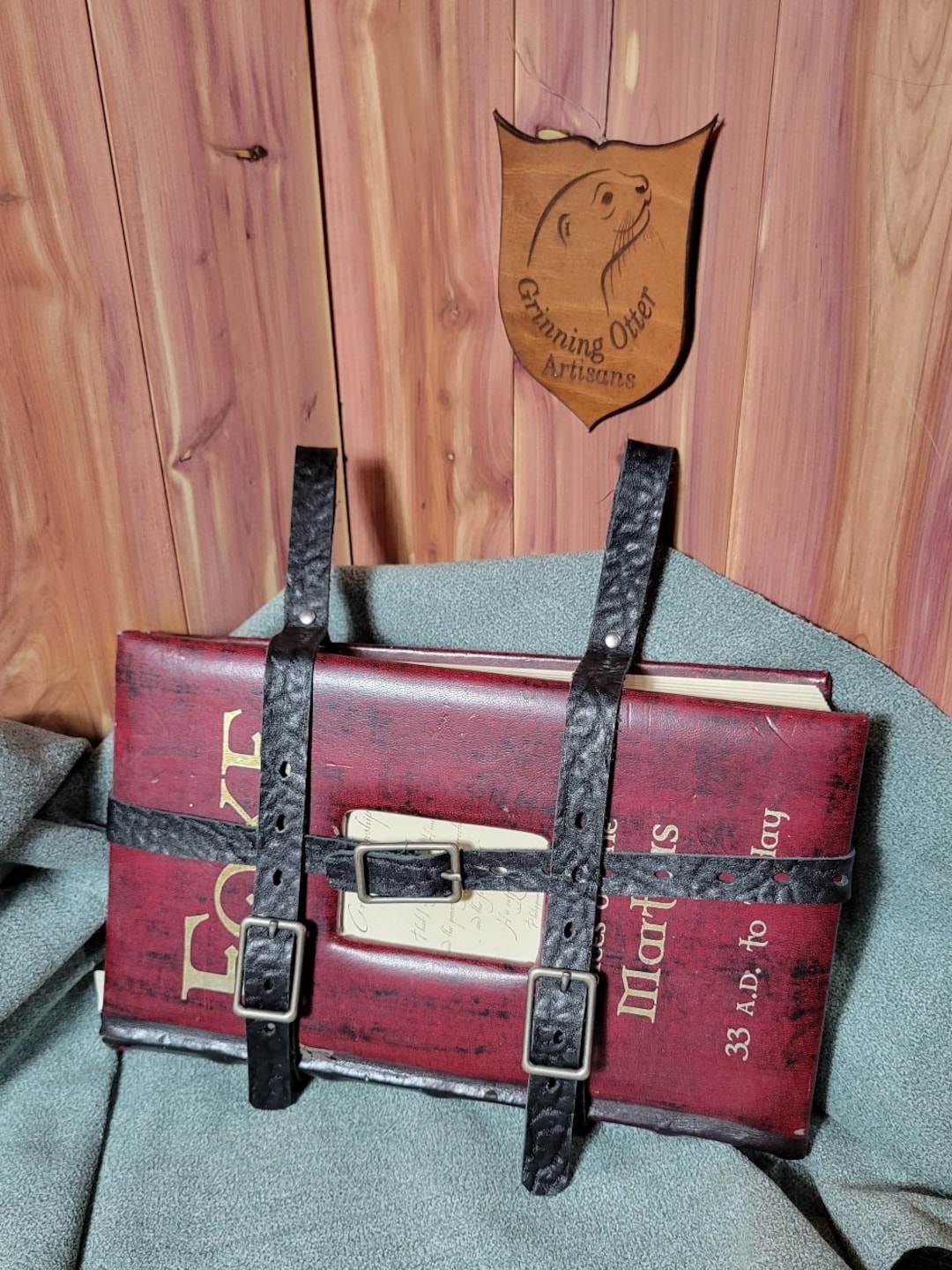 Book Holster: Handmade Full Grain Leather Black or Brown, Renaissance ...