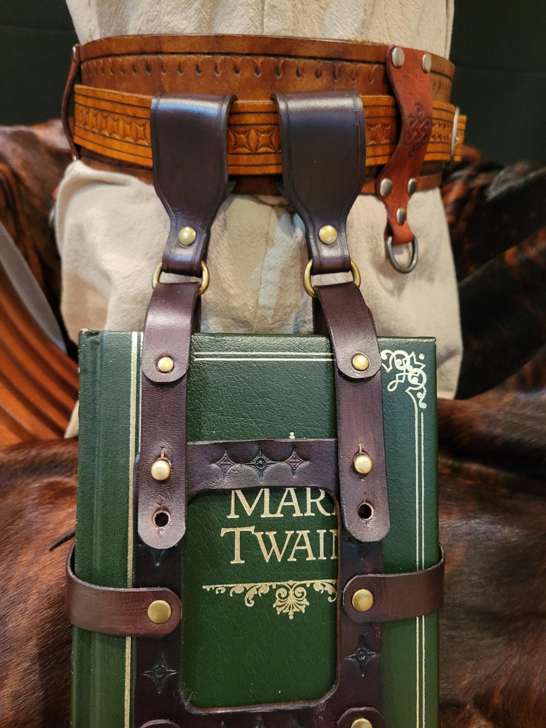 Book Holster: Handmade Full Grain Leather. Multiple Sizes & Colors ...
