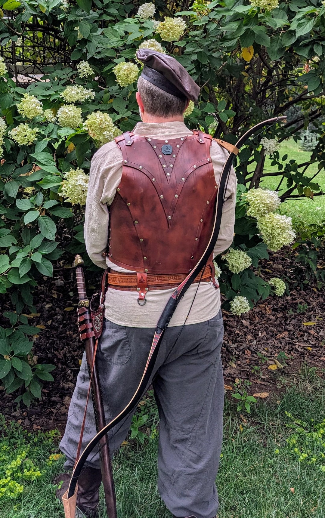 Handmade Leather Bow Sling or Staff Sling: Renaissance LARP, Recurve ...