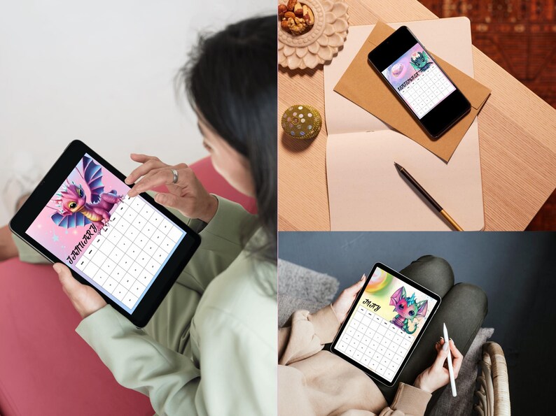 2025 Printable Dragon Calendar - Etsy