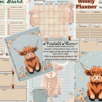 2026 Digital Cow Print Planner | Planner for Cow Print Lovers | 2026 ...