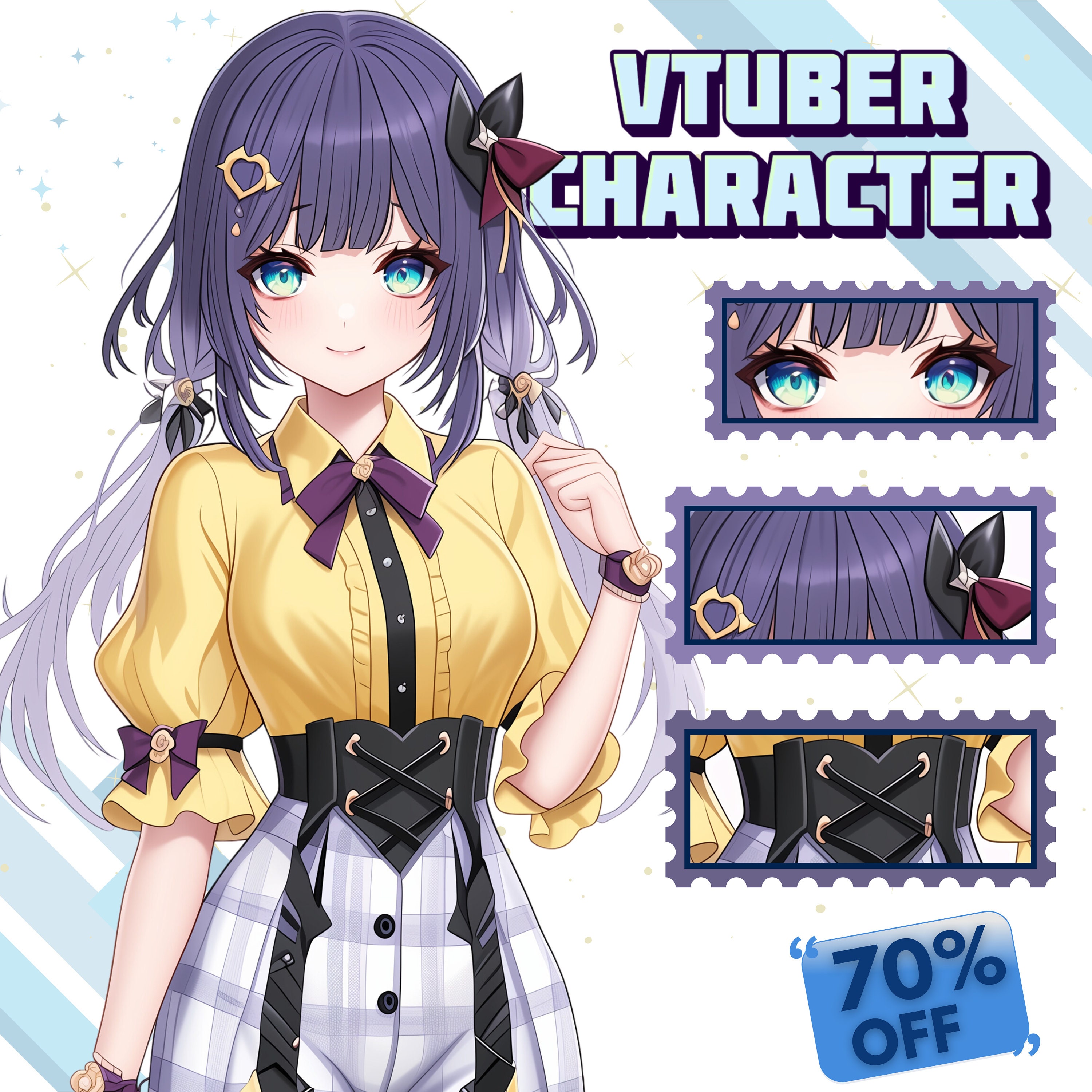 MODELO VTUBER LIVE2D PERSONALIZADO Modelo Vtuber, Comisión Vtuber ...