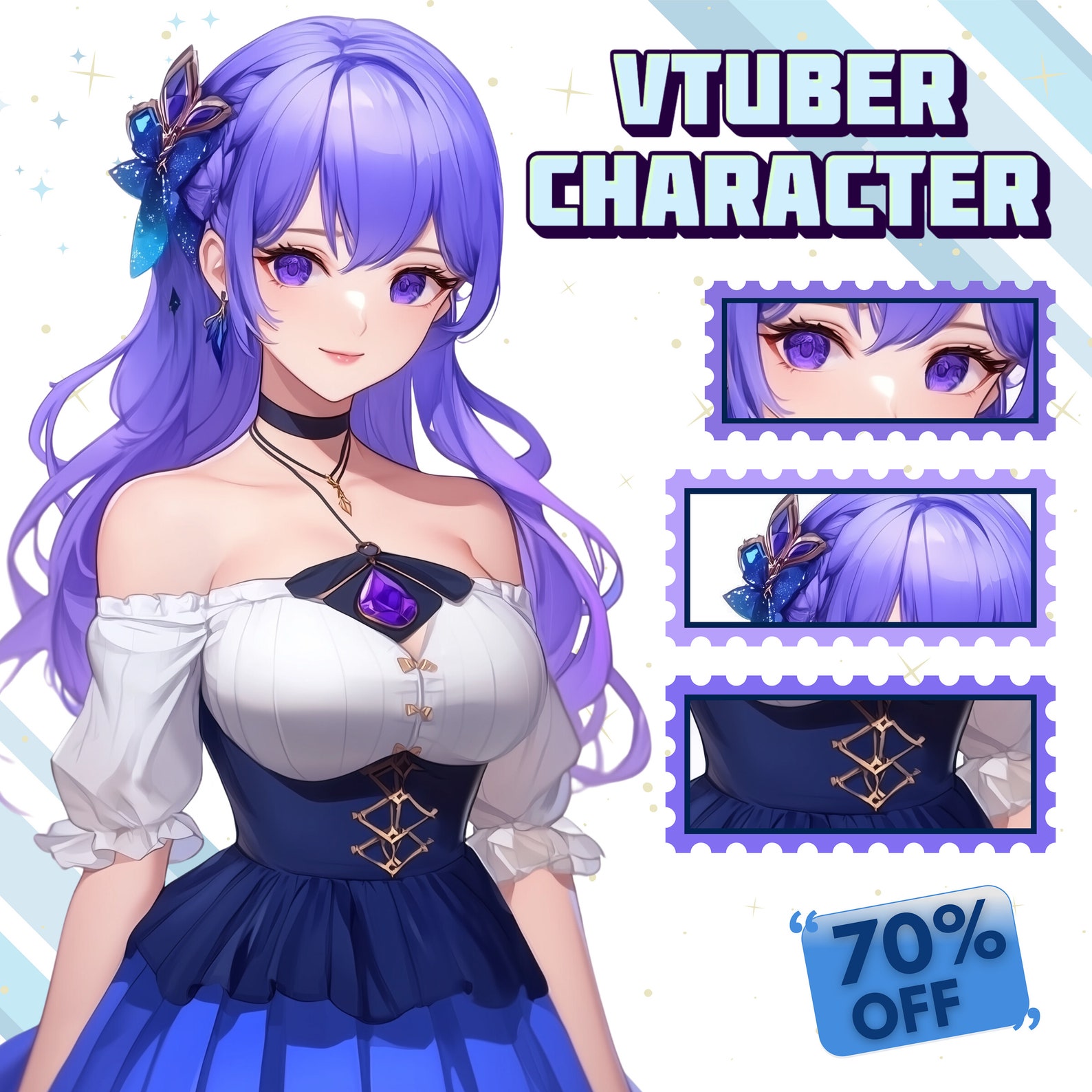 MODELO VTUBER LIVE2D PERSONALIZADO Modelo Vtuber, Comisión Vtuber, Activo Vtuber, PNGtuber ...