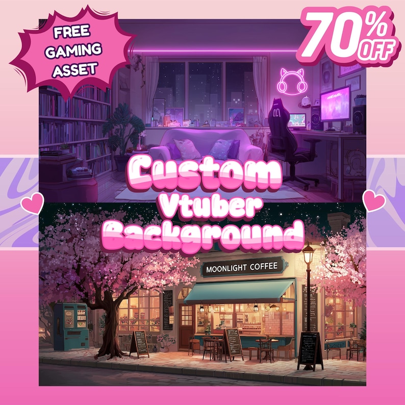Custom Animated Vtuber Background: Cozy Gamer Room Design - Etsy