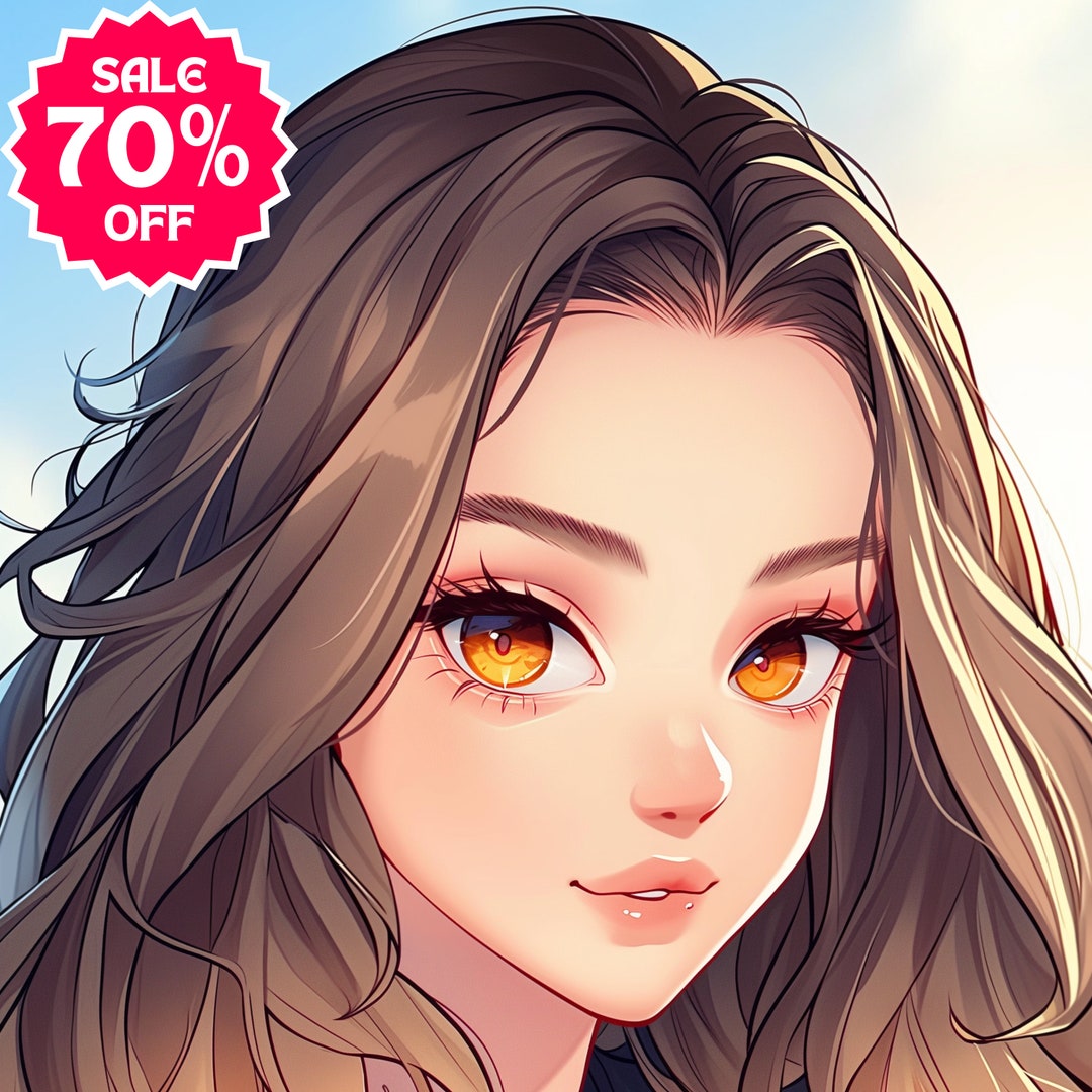 Custom Anime Portrait Custom Anime Art, Cute Cartoon Anime Portrait ...