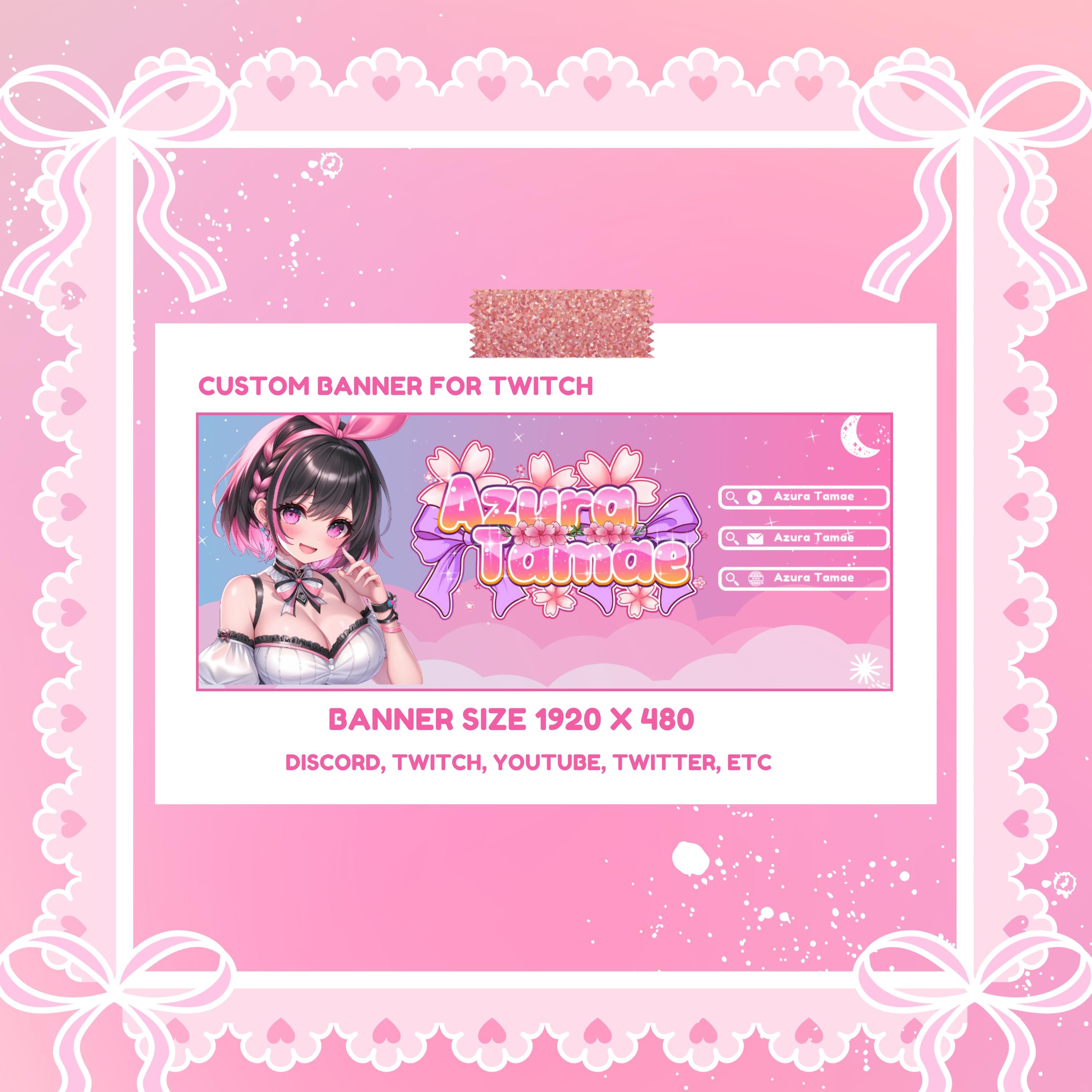 Custom Anime Twitch Banner: Chibi Style - Etsy