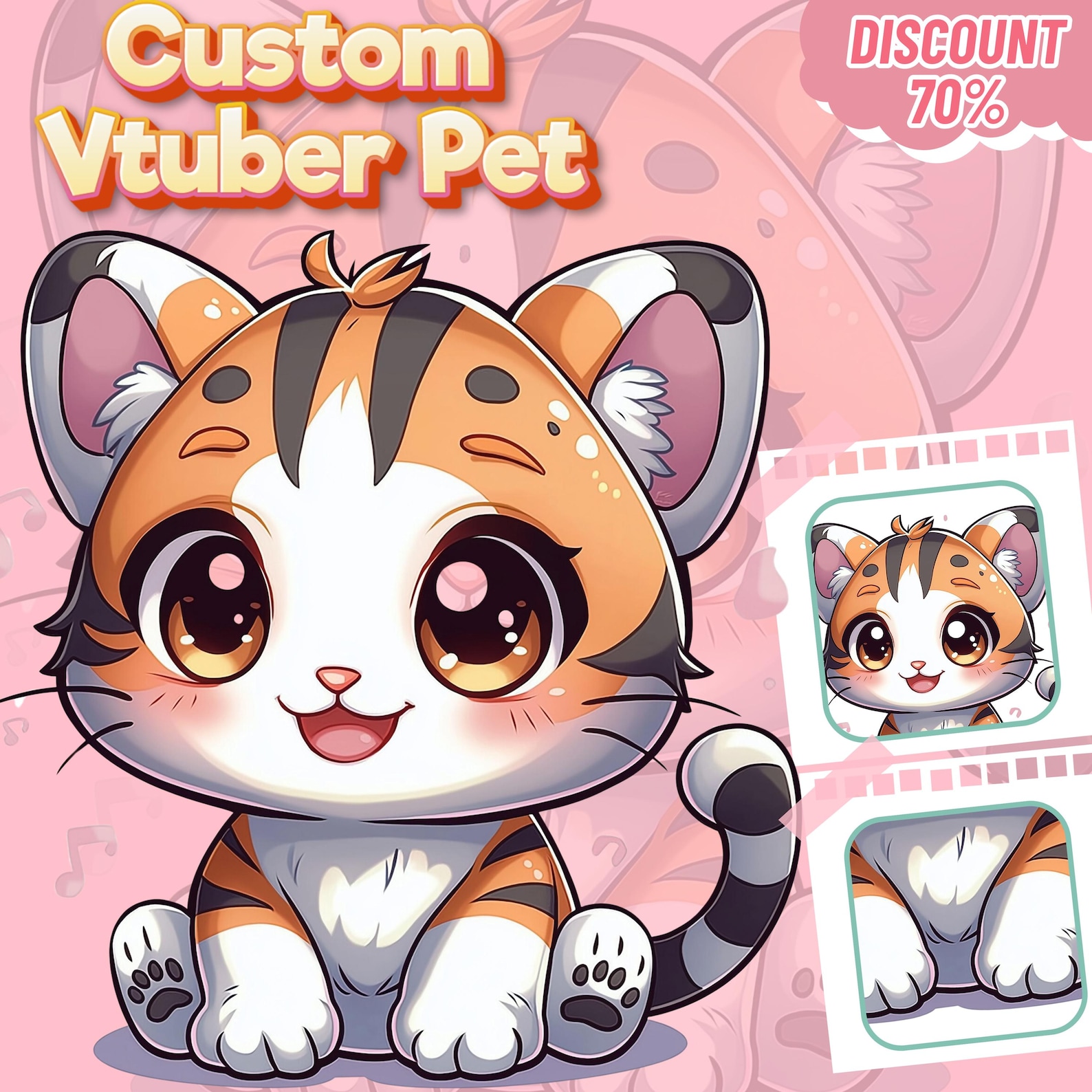 Custom Animal Vtuber Pet Mascot: Reactive L2D Design - Etsy