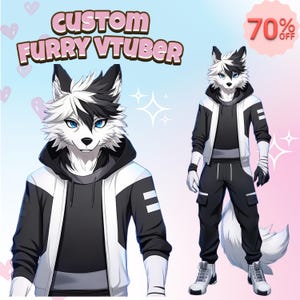 Custom Live2d Furry Vtuber | Vtuber Model | Furry Vtuber | Vtuber ...