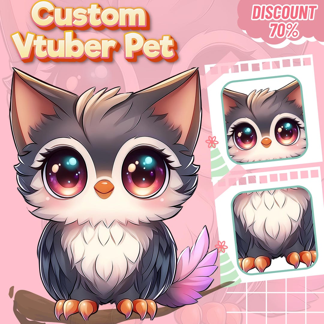 Custom Animal Vtuber Pet Mascot: Reactive L2D Design - Etsy