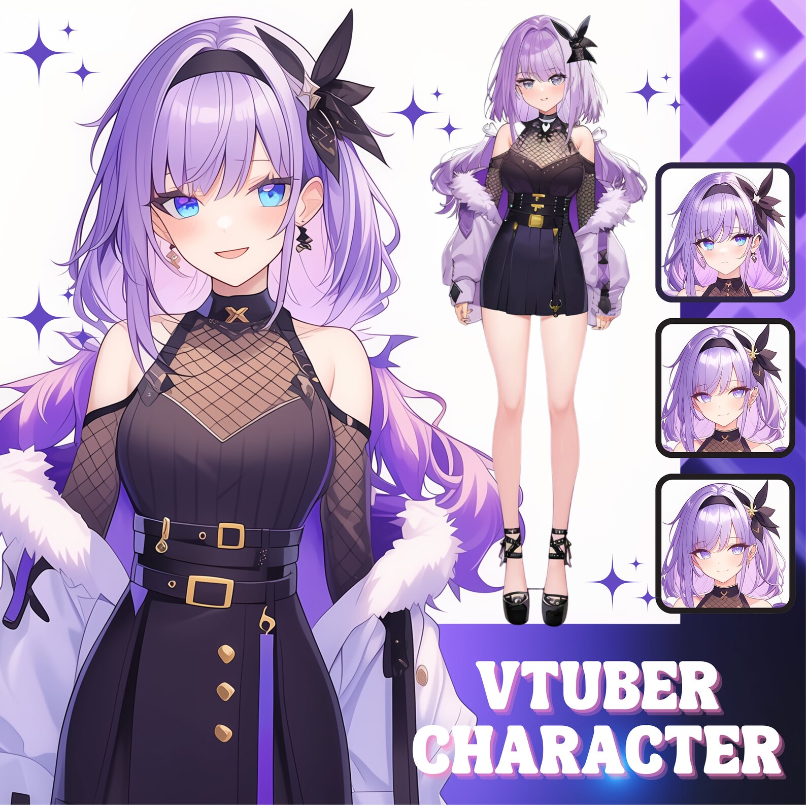 Custom LIVE2D Vtuber Model Vtuber Commission Vtuber Design Vtuber Live2d Commission Live2d Model ...