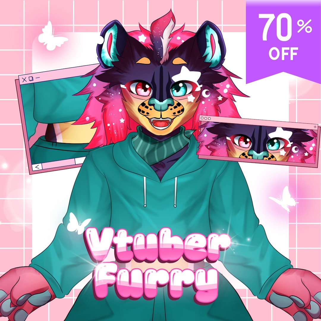 Custom Live2d Furry Vtuber Model | Design & Rigging - Etsy
