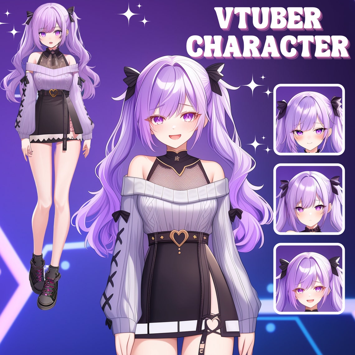 Custom LIVE2D Vtuber Model Vtuber Commission Vtuber Design Vtuber Live2d Commission Live2d Model ...
