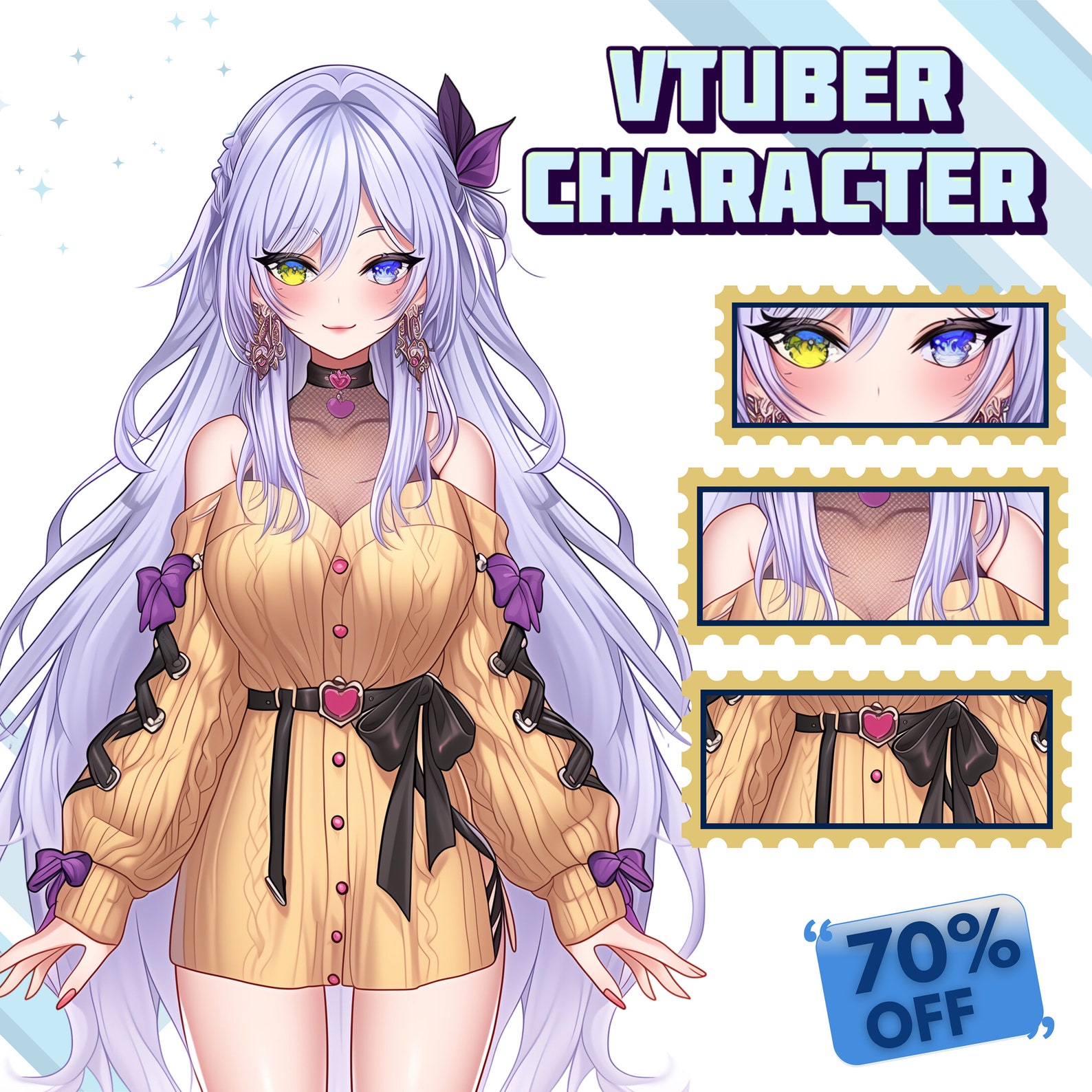 MODELO VTUBER LIVE2D PERSONALIZADO Modelo Vtuber, Comisión Vtuber, Activo Vtuber, PNGtuber ...