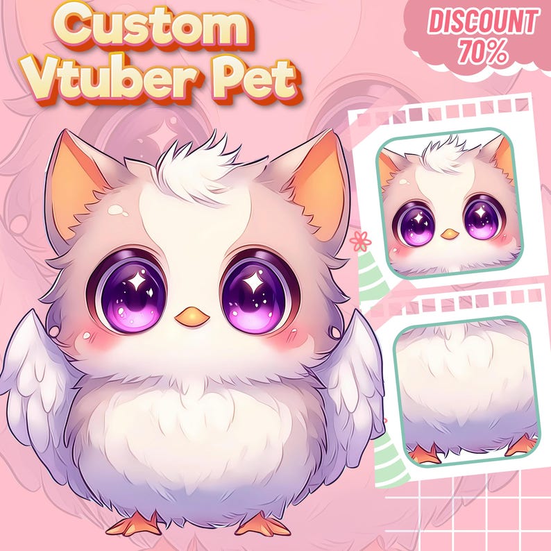 Custom Animal Vtuber Pet Mascot: Reactive L2D Design - Etsy