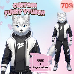 Custom Live2d Furry Vtuber | Vtuber Model | Furry Vtuber | Vtuber ...