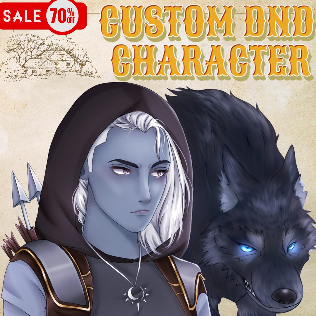 DND, Custom DND Character, Dnd Character, Fantasy Character Commission ...