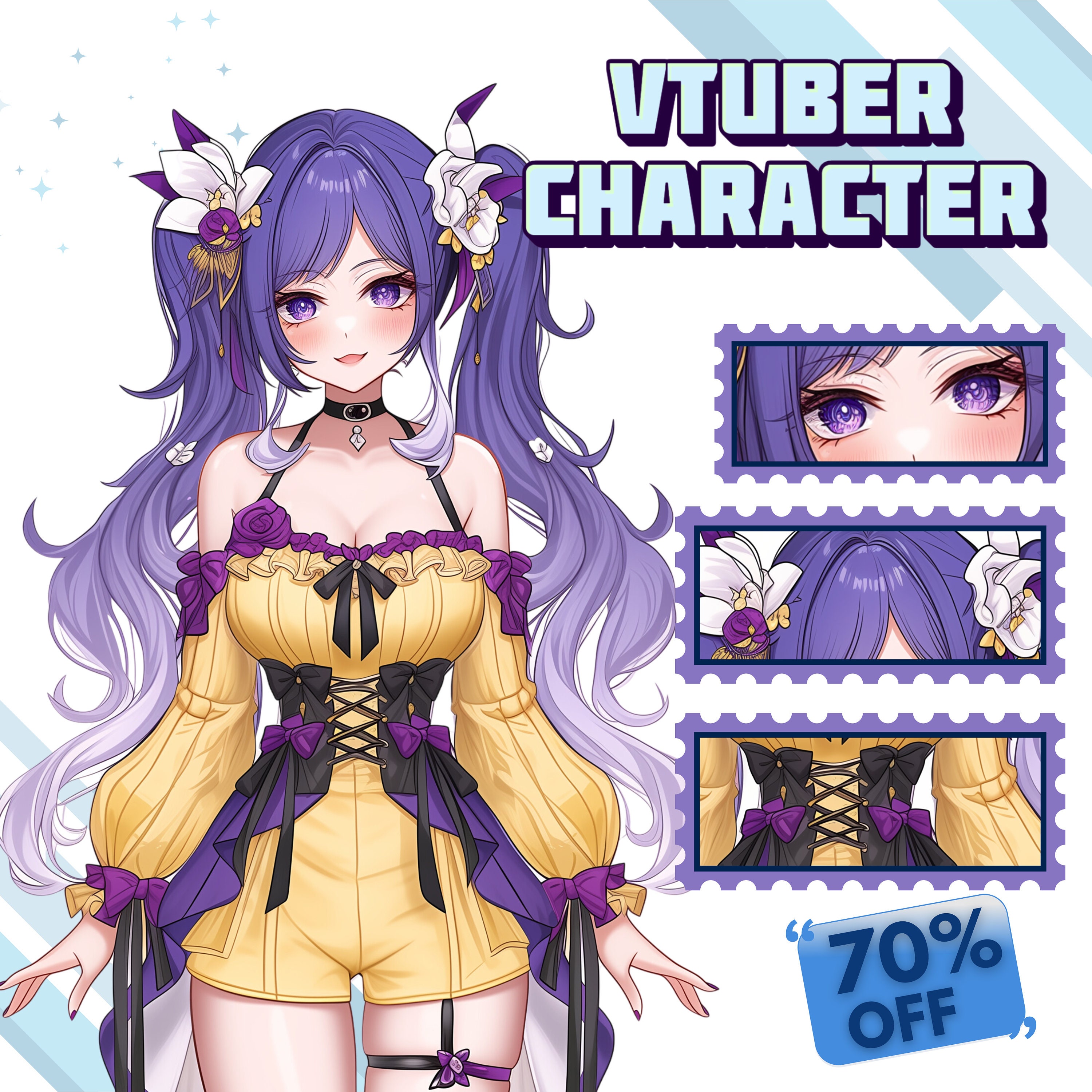 MODELO VTUBER LIVE2D PERSONALIZADO Modelo Vtuber, Comisión Vtuber, Activo Vtuber, PNGtuber ...