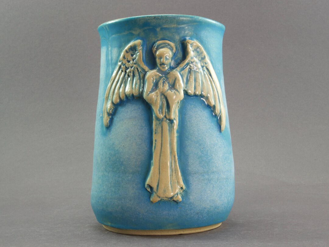 Gothic Angel Mug With Sky-blue Background, #22-4-1, an Original ...