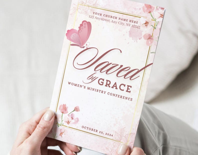 12 Page Church Womens Ministry Conference Event Program | Canva ...