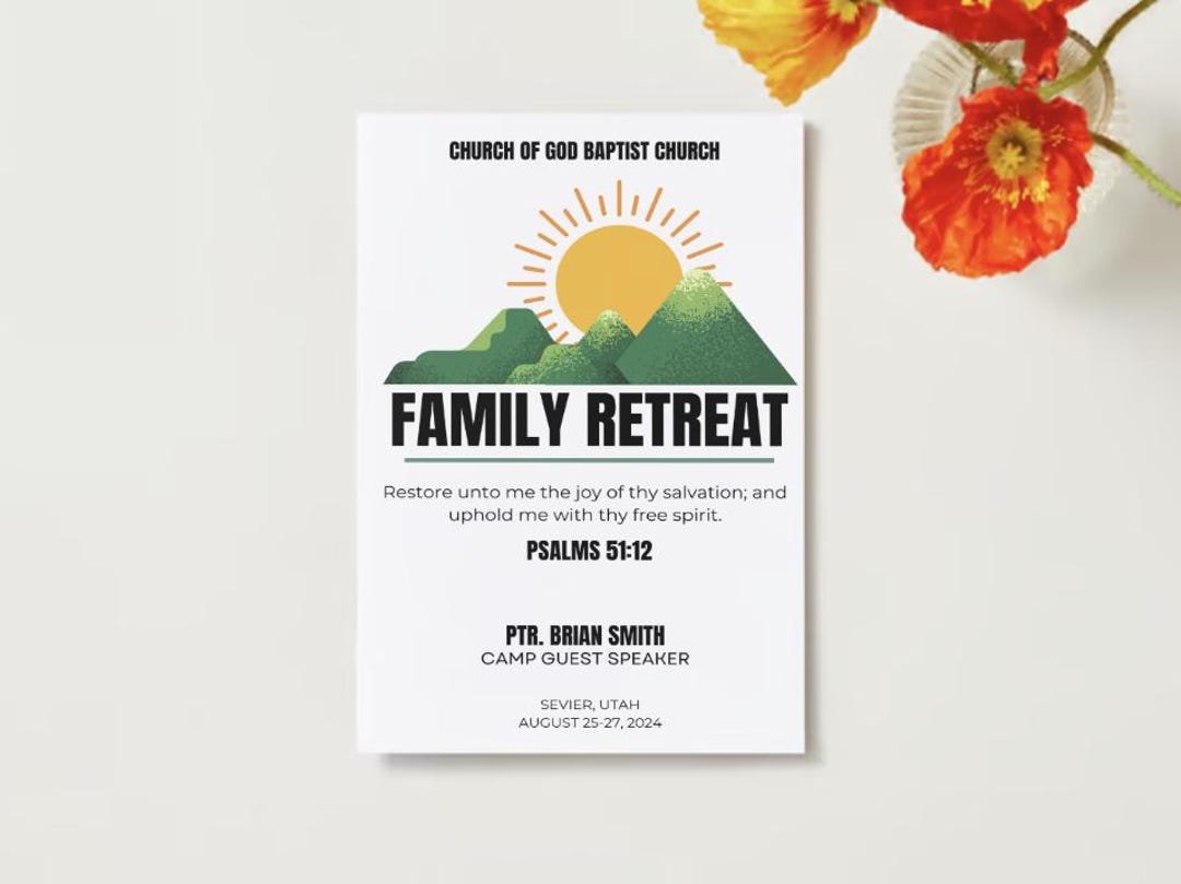 8 Pages Church Family Camp Retreat Program | Retreat | Handout ...