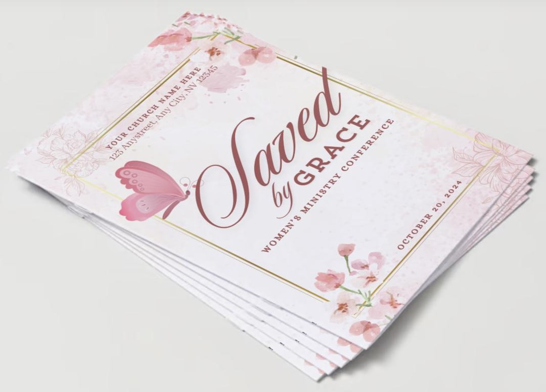 12 Page Church Womens Ministry Conference Event Program | Canva ...