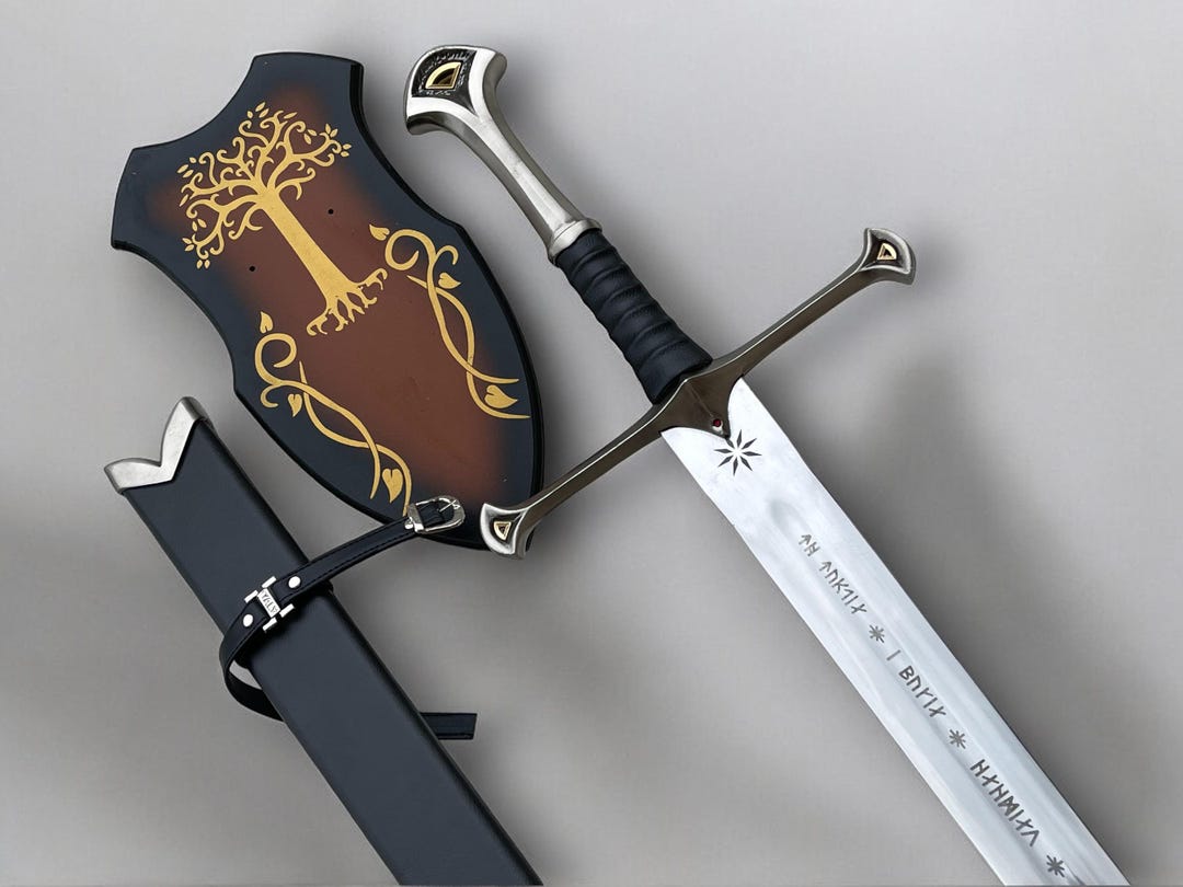ANDURIL Sword of Aragorn Strider Flame of the West With Free Scabbard ...