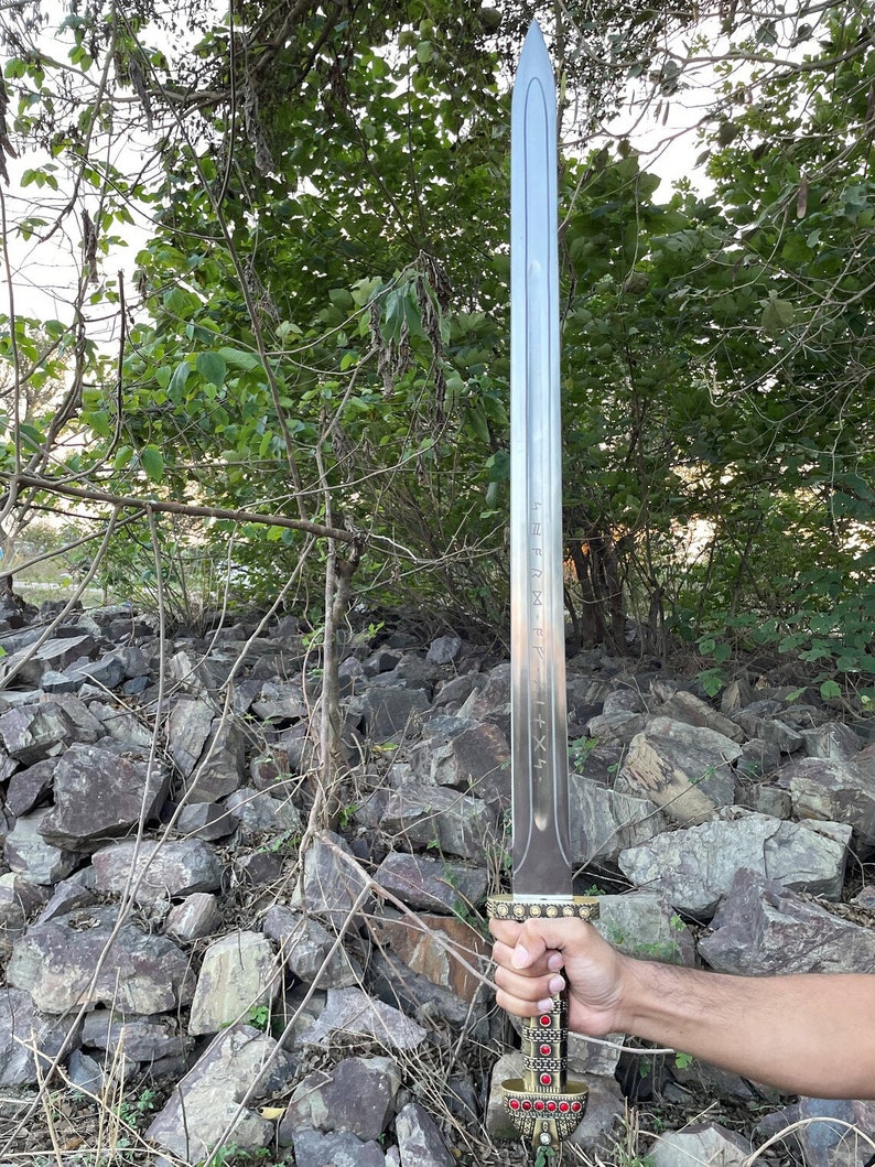 Handmade Viking S Word of King Ragnar Lothbrok With Free Scabbard and ...
