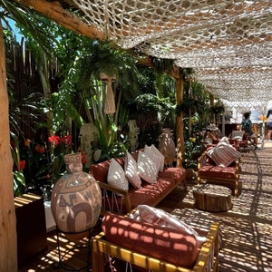 Handmade Boho Style Macrame Roof Ceiling Cover - Shade Canopy for Patio ...