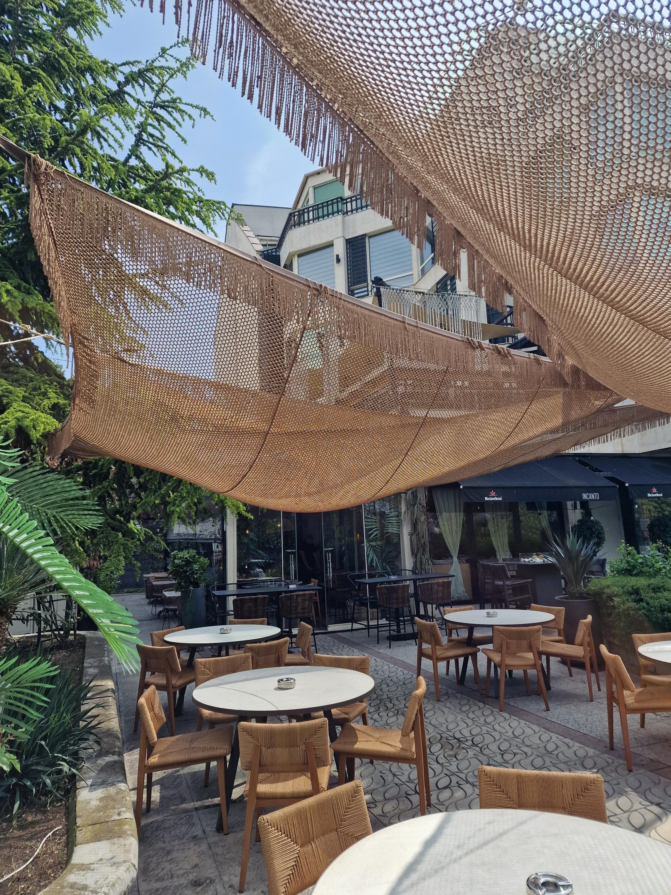Boho Style Macrame Cover With Fringe - Shade Canopy for Patio ...