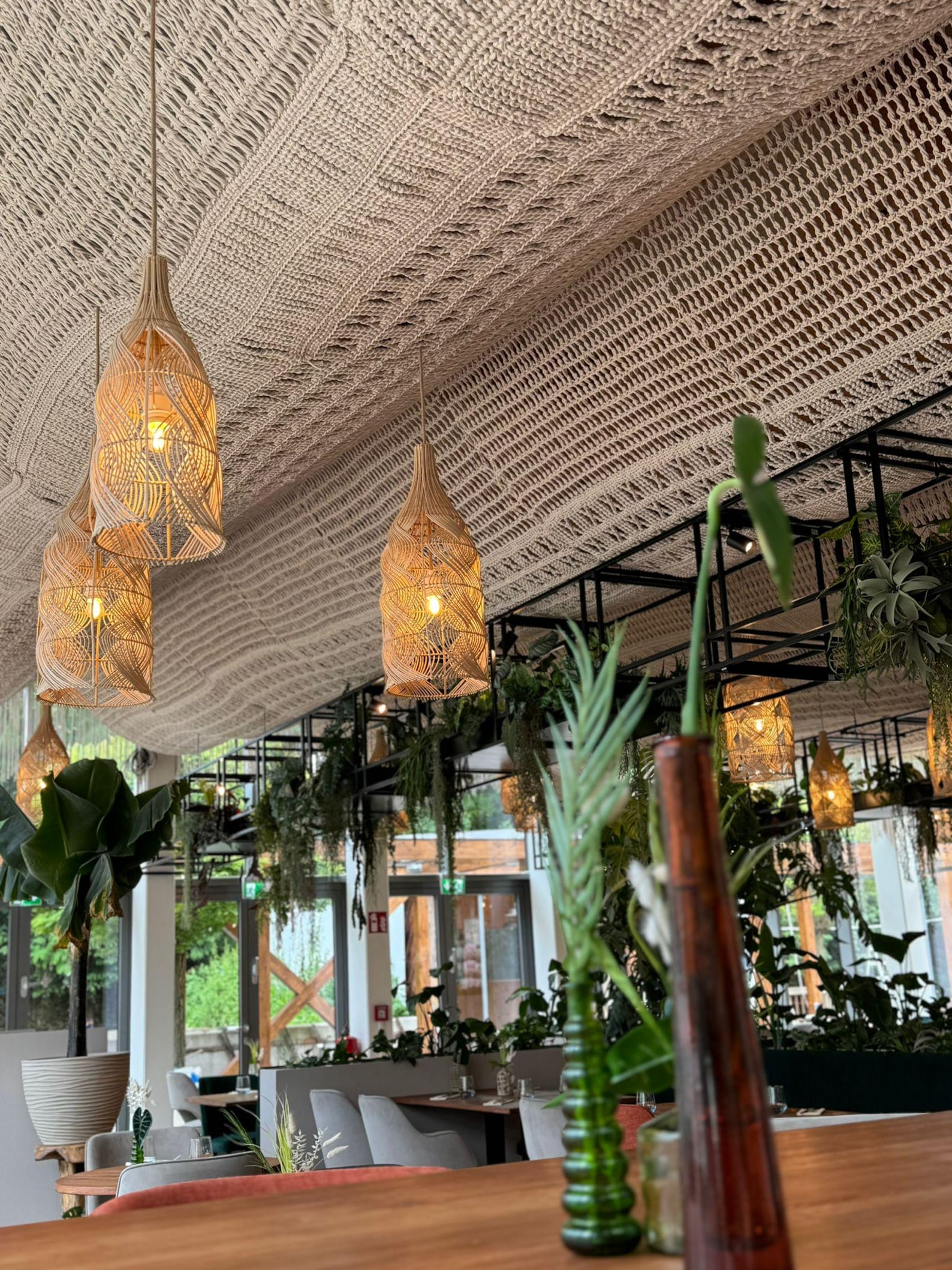 Handmade Boho Style Macrame Roof Ceiling Baldachin - Canopy for Patio ...