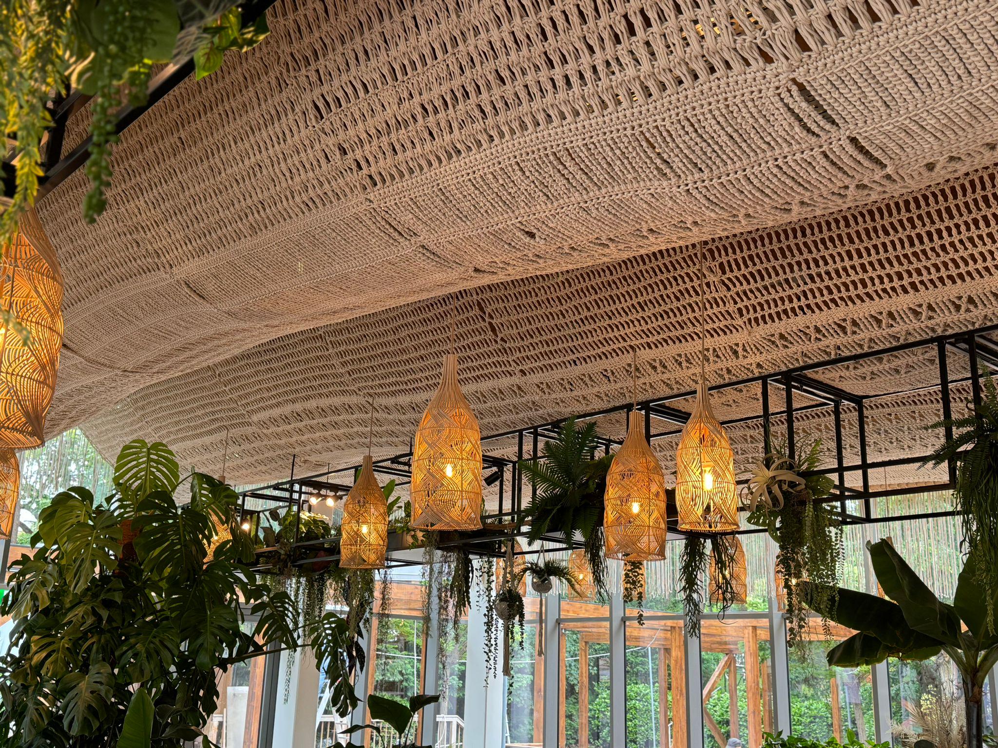 Handmade Boho Style Macrame Roof Ceiling Baldachin - Canopy for Patio ...